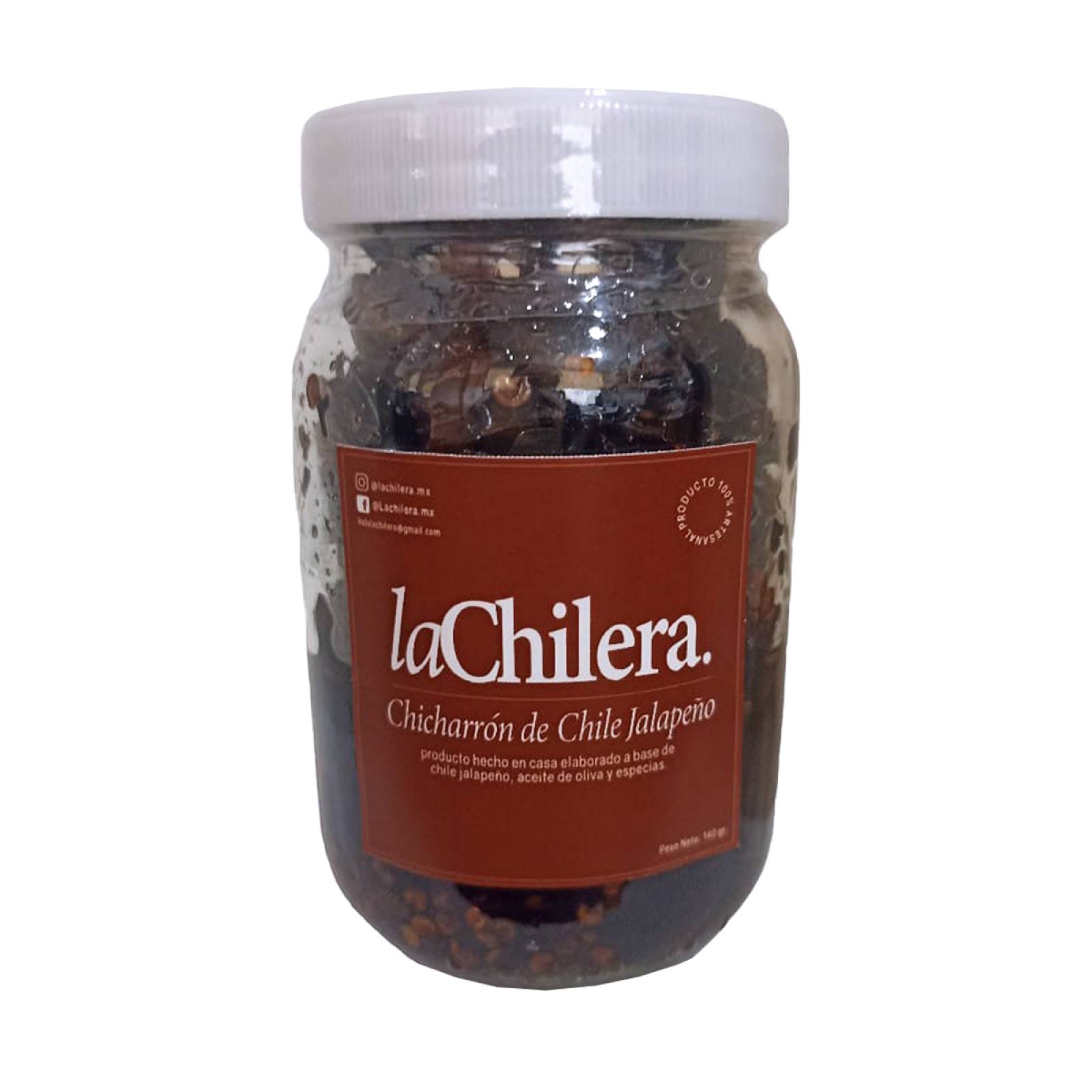 Chicharrón de Chile Jalapeño LaChilera 140 gr