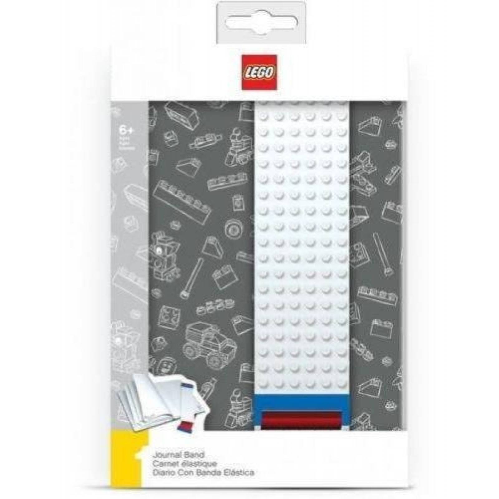 Libreta Gris Con Banda Para Construir Lego®