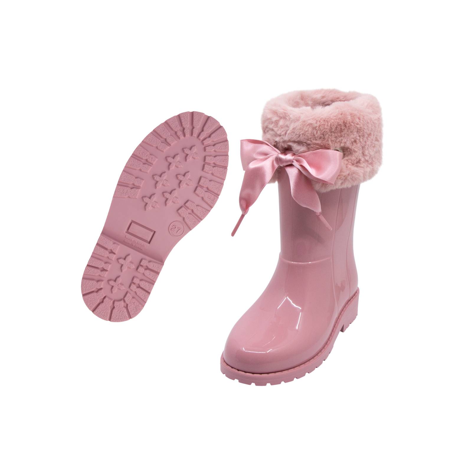 Botas Impermeables Para Lluvia Con Pelo Para Niña Igor