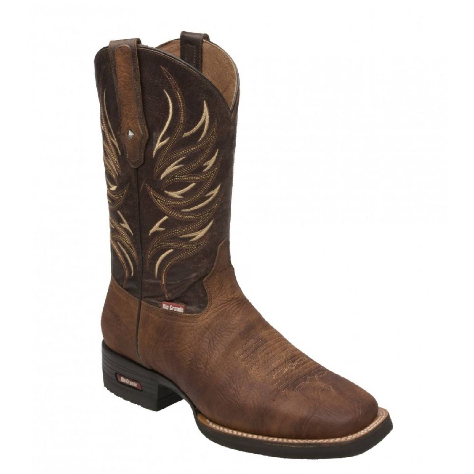 Bota de Rodeo Marca Rio Grande Falcon Suela Confortable Multifuncional