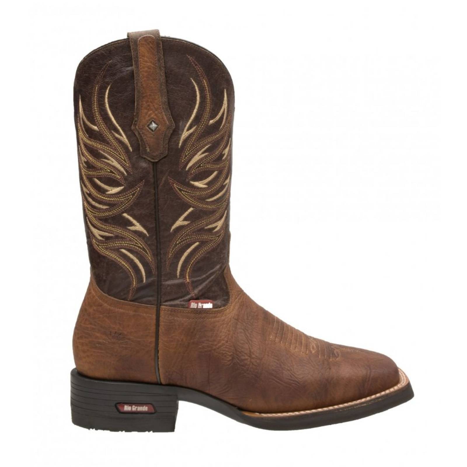 Bota de Rodeo Marca Rio Grande Falcon Suela Confortable Multifuncional