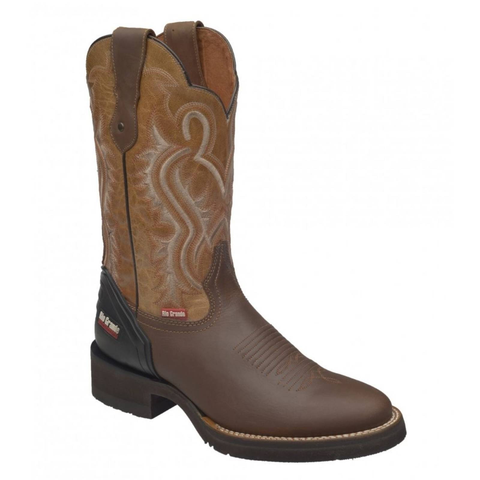 Bota de Rodeo Marca Rio Grande Bell con Talonera de Soporte PVC Suela ...