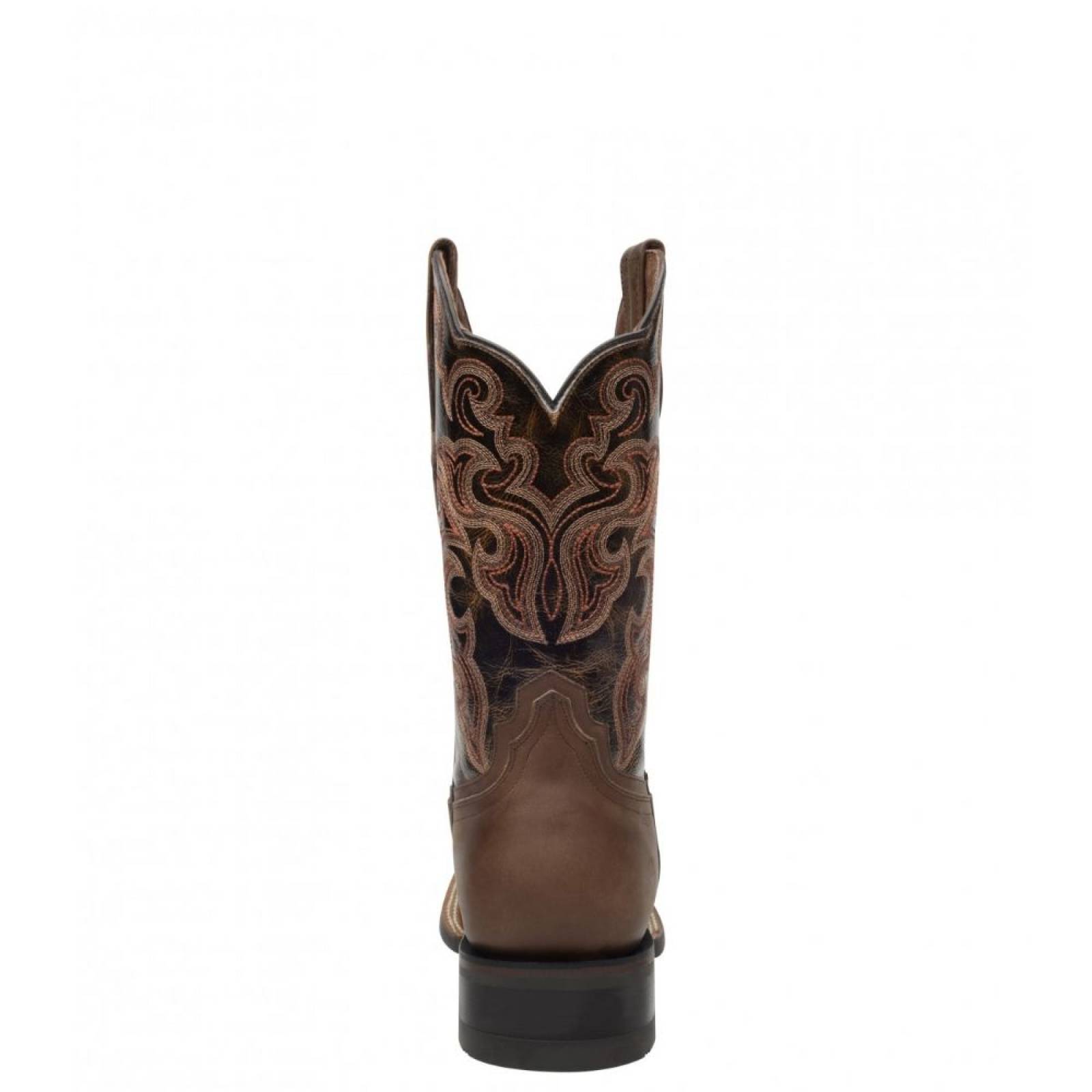 Bota de Rodeo Marca Rio Grande Caléxico con Punta Cuadrada Suela Rive