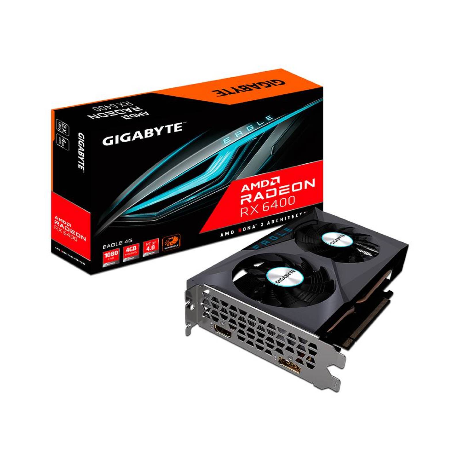 Tarjeta de Video NVIDIA GeForce RX 6400 Gigabyte EAGLE, 4GB