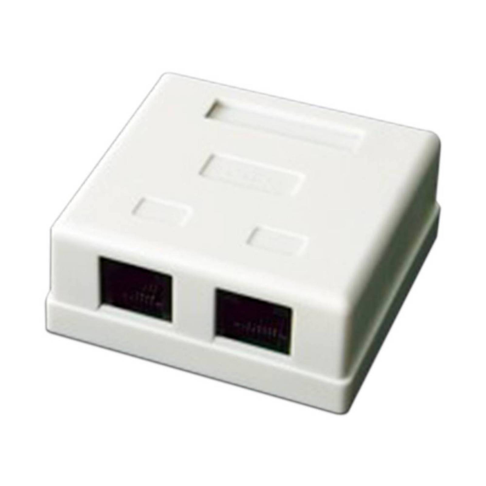 Roseta de Pared Linkedpro LP-WP-6035 con 2 Puertos, Incluye