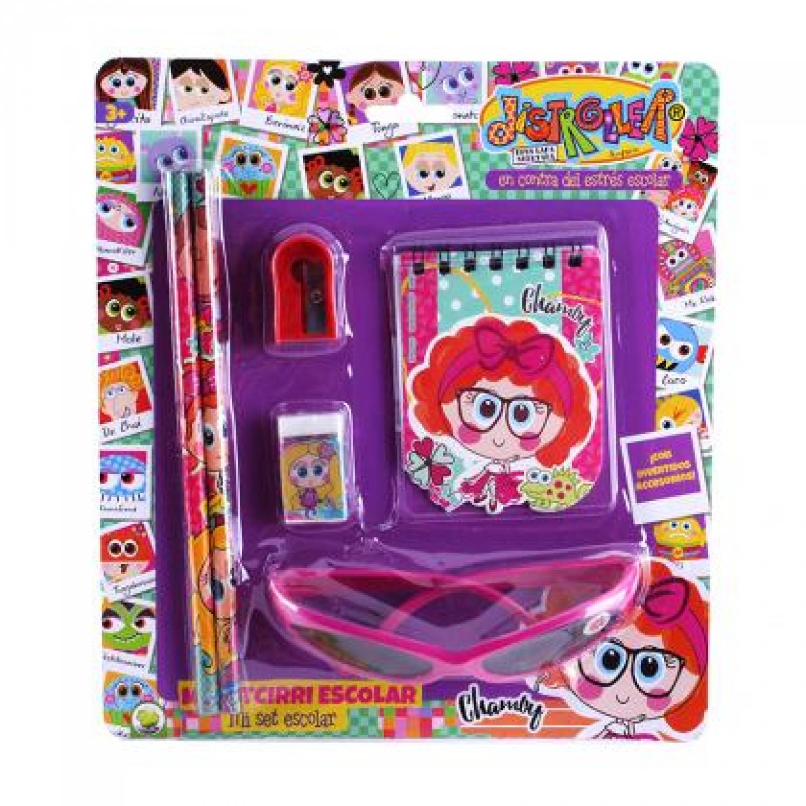 Set Escolar con Libreta y Lentes Distroller