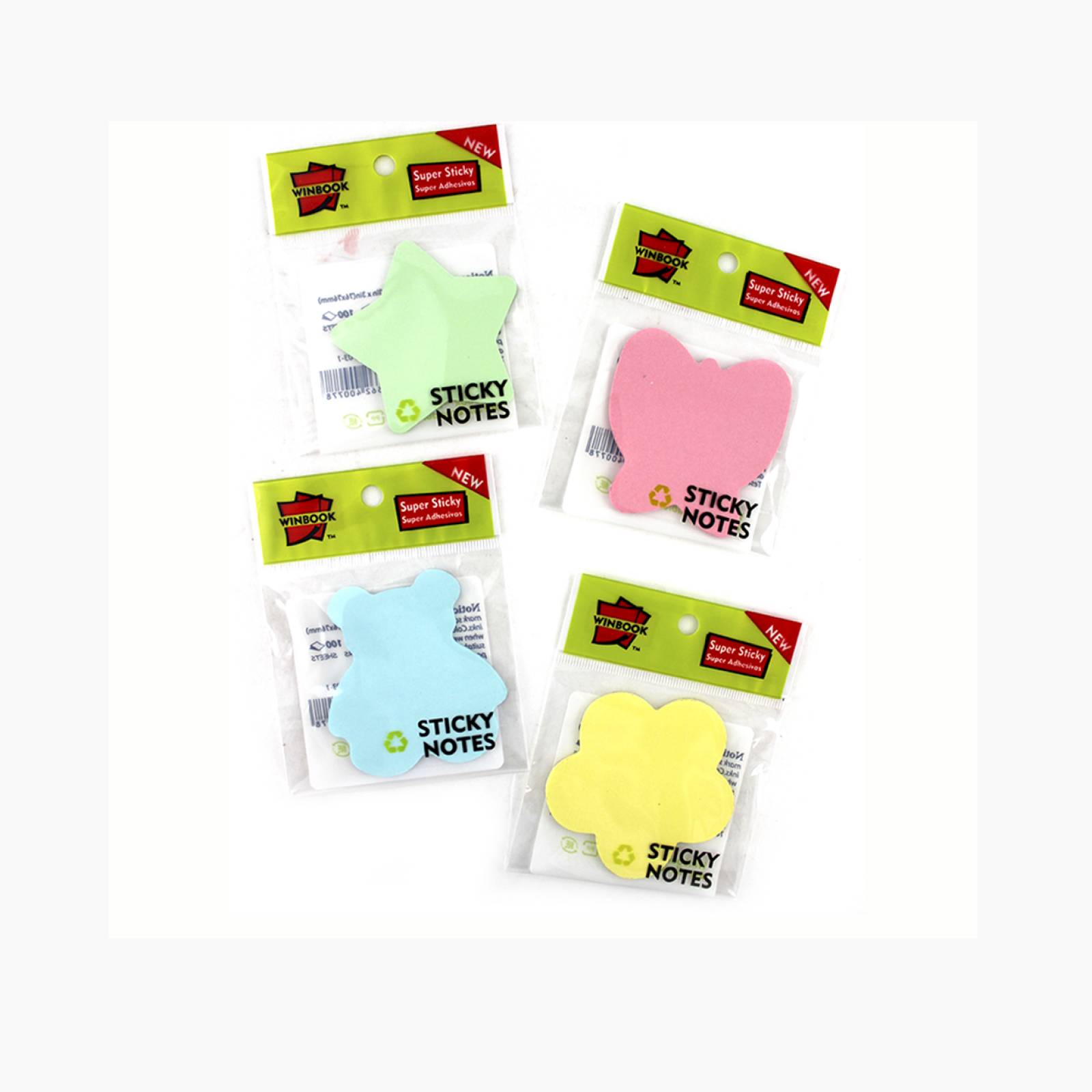 Post it figuras - Planilla 20 unidades