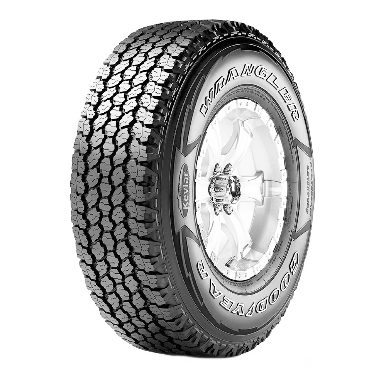 Paq 2 Llantas 265/70r16 Goodyear WranglerÂ at Adv Kevlar 112t