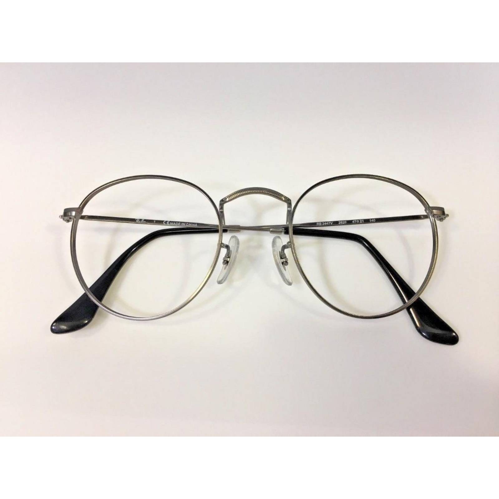 Lentes Oftálmicos Ray Ban Rb3447v 2620 Round Metal