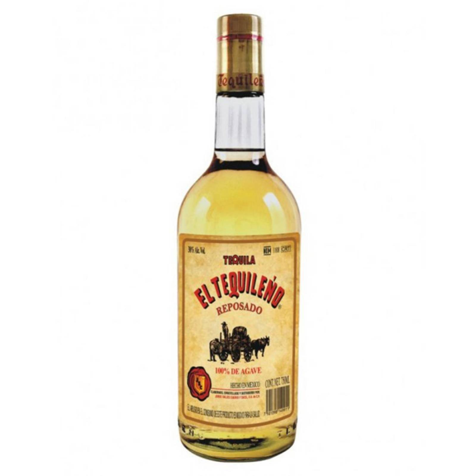 Caja de 12 Tequila Tequileño Reposado 500 ml