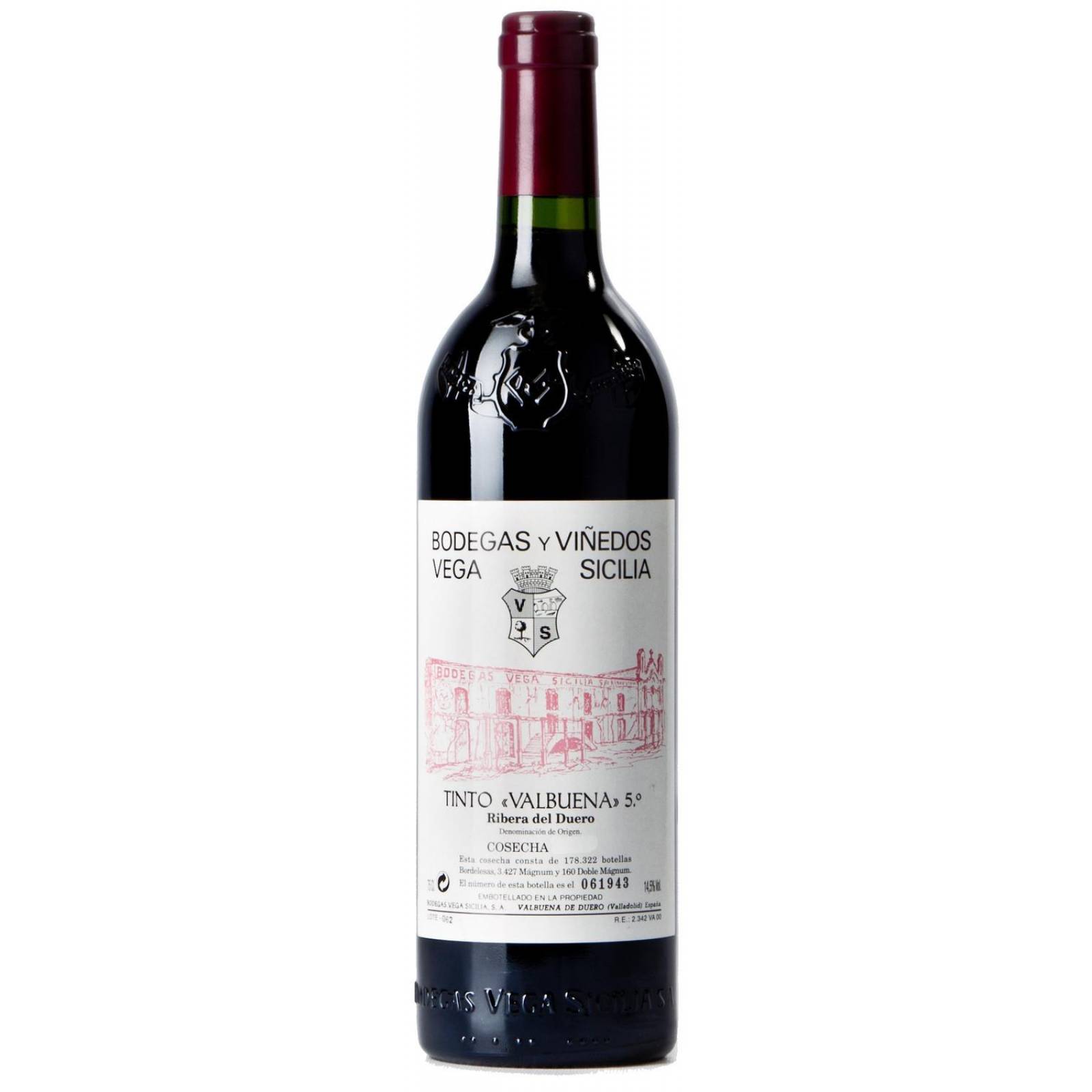 Caja de 3 Vino Tinto Vega Sicilia 5A Valbuena 750 ml