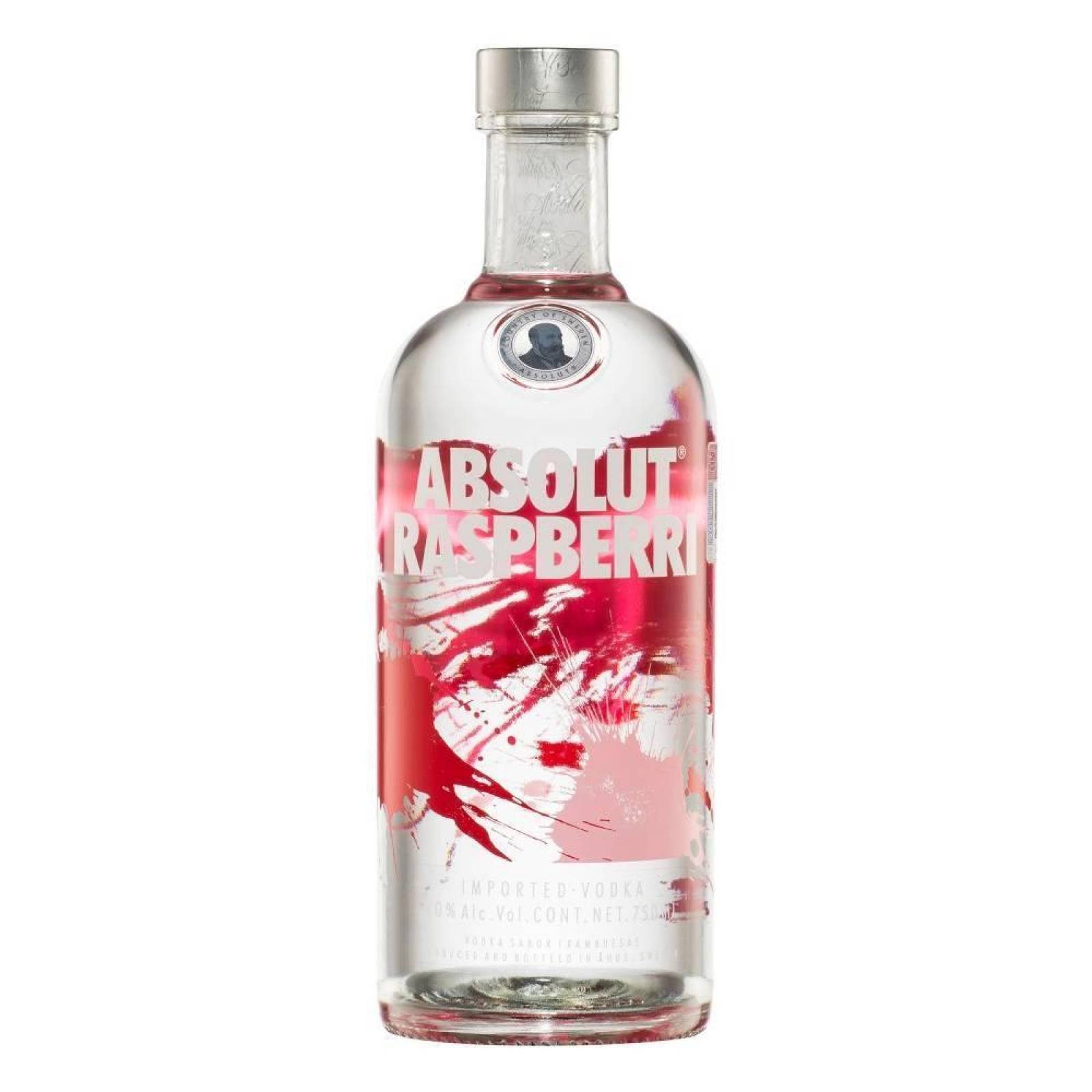 Pack de 4 Vodka Absolut Raspberri 750 ml