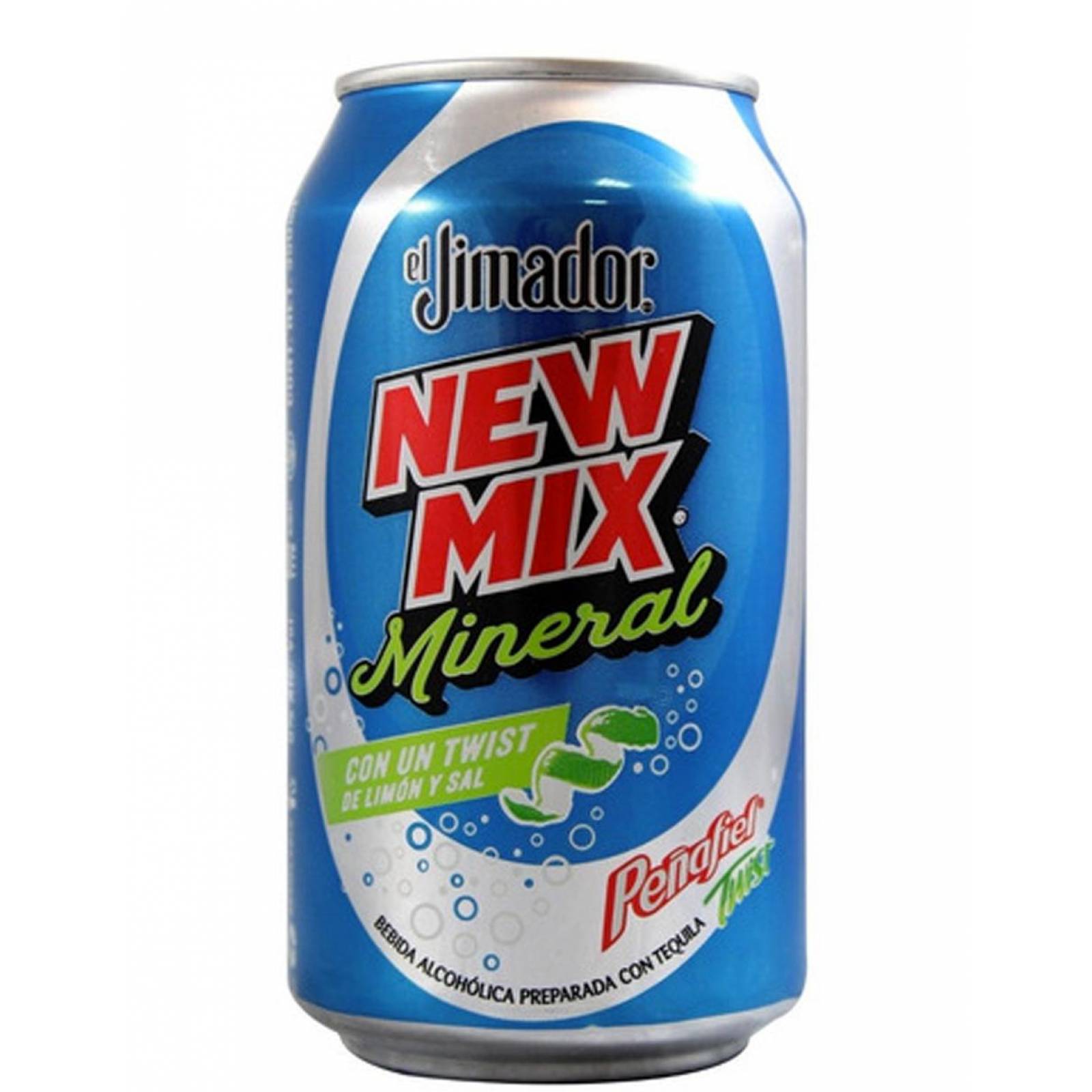 Pack de 12 Tequila New Mix Jimador Mineral Limon Lata 350 ml