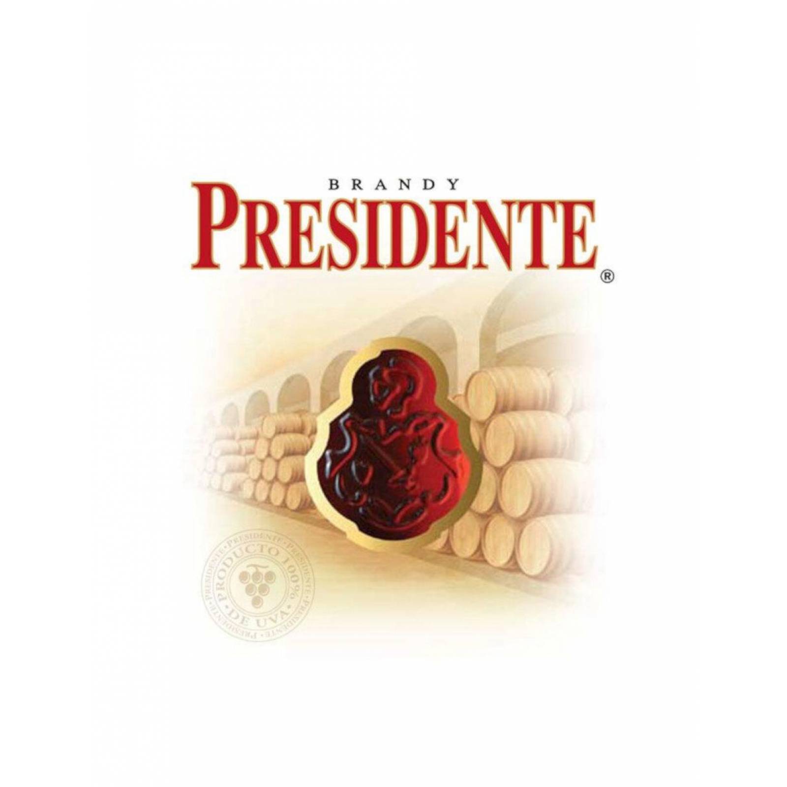 Pack de 18 Brandy Presidente Clásico de 500 ml