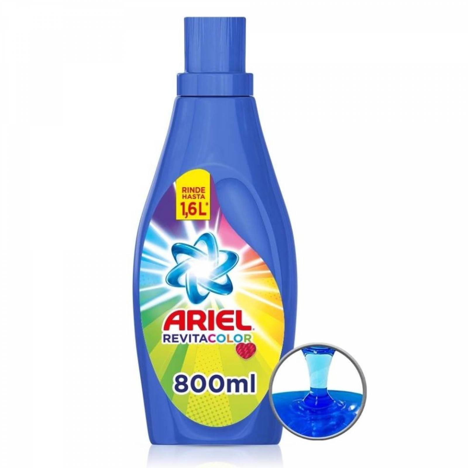 Pack de 9 Detergente liquido revitacolor Ariel de 800ml