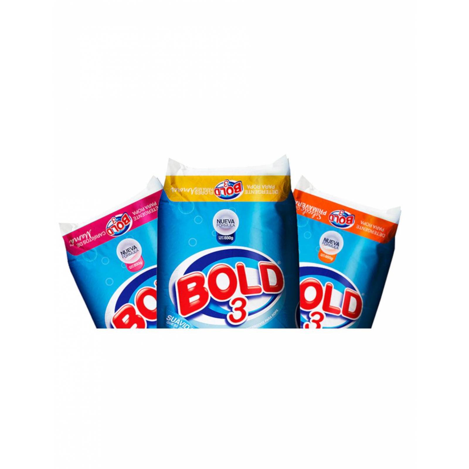 Pack de 4 Detergente Líquido Bold 3 Flores Amores 4.23 L