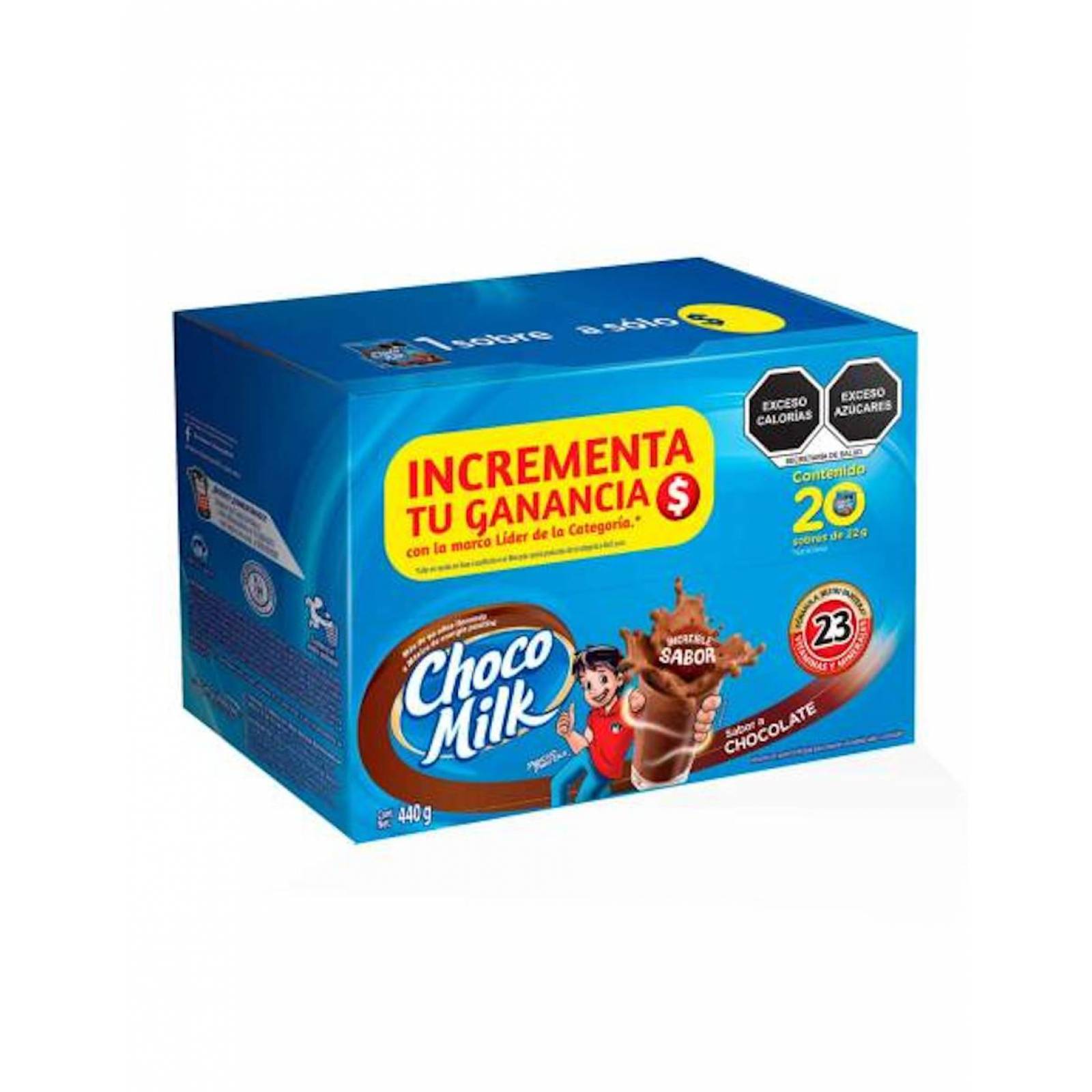 Pack de 20 Chocolate Chocomilk Enriquecido 20/22g
