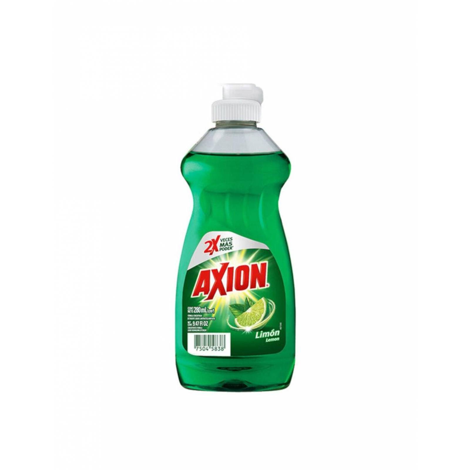 Pack de 12 Lavatrastes Axion Limón 280 ml