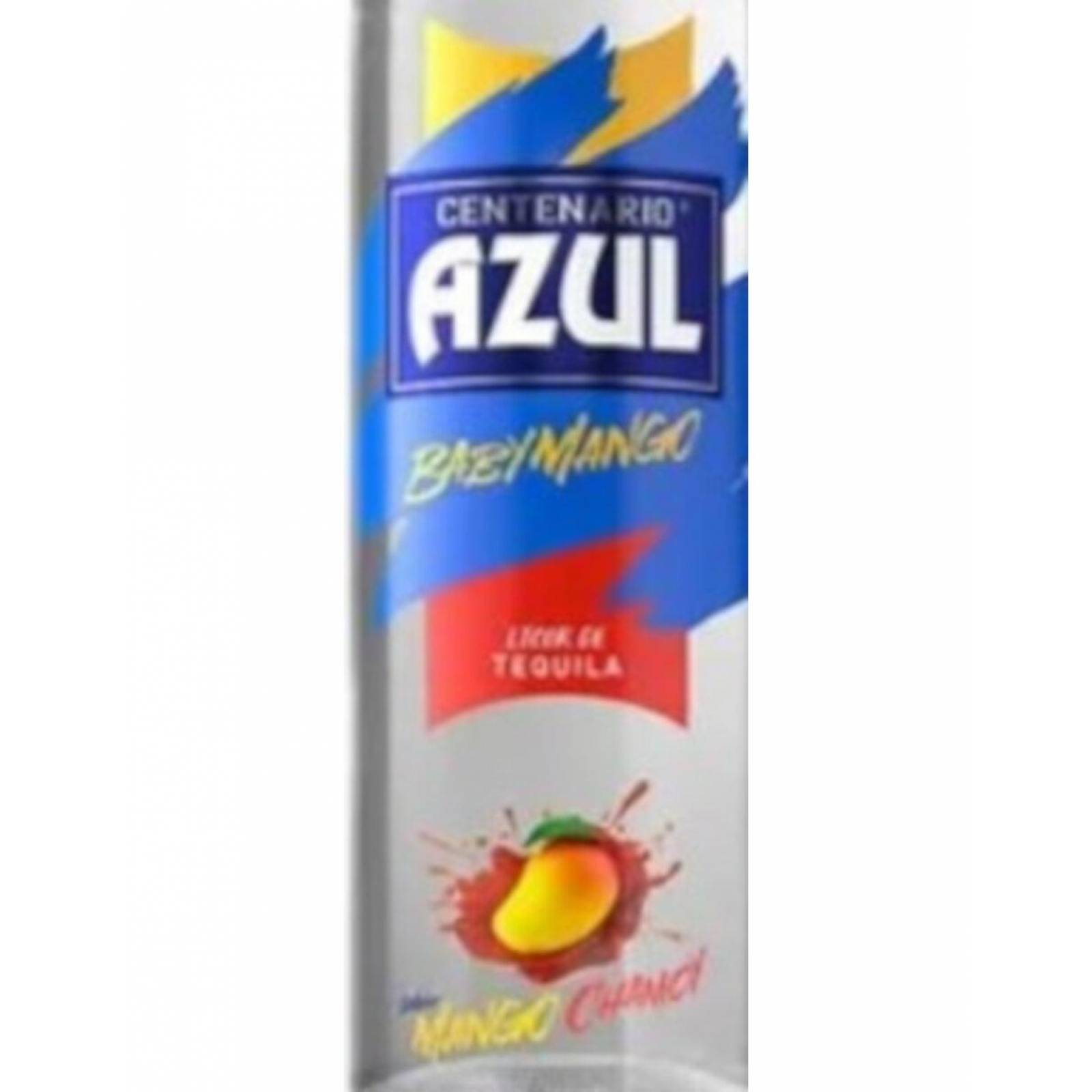 Pack de 4 Licor de Tequila Centenario Azul Baby Mango 700 ml