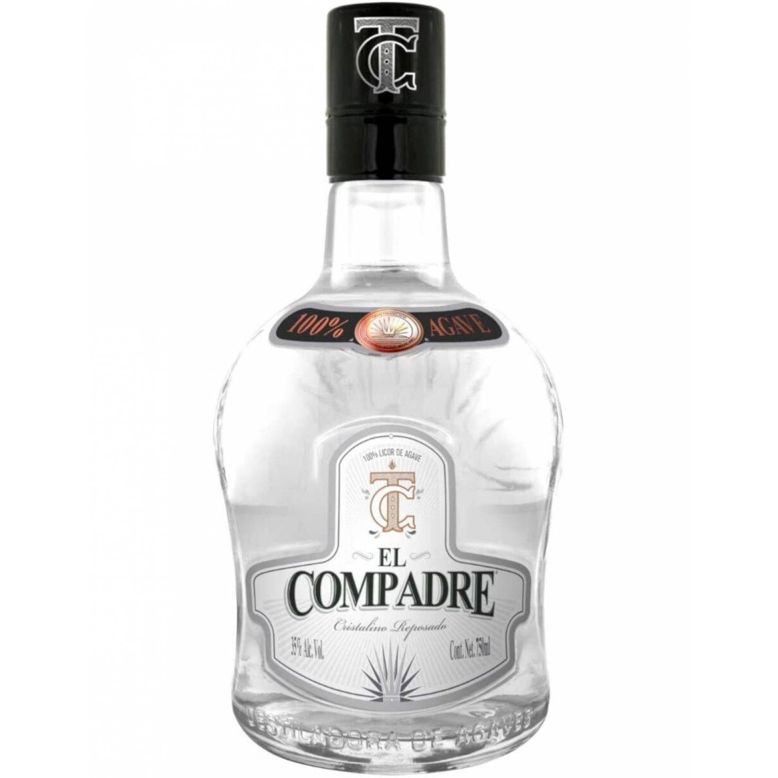 Pack de 2 Tequila El Compadre Cristalino 1l
