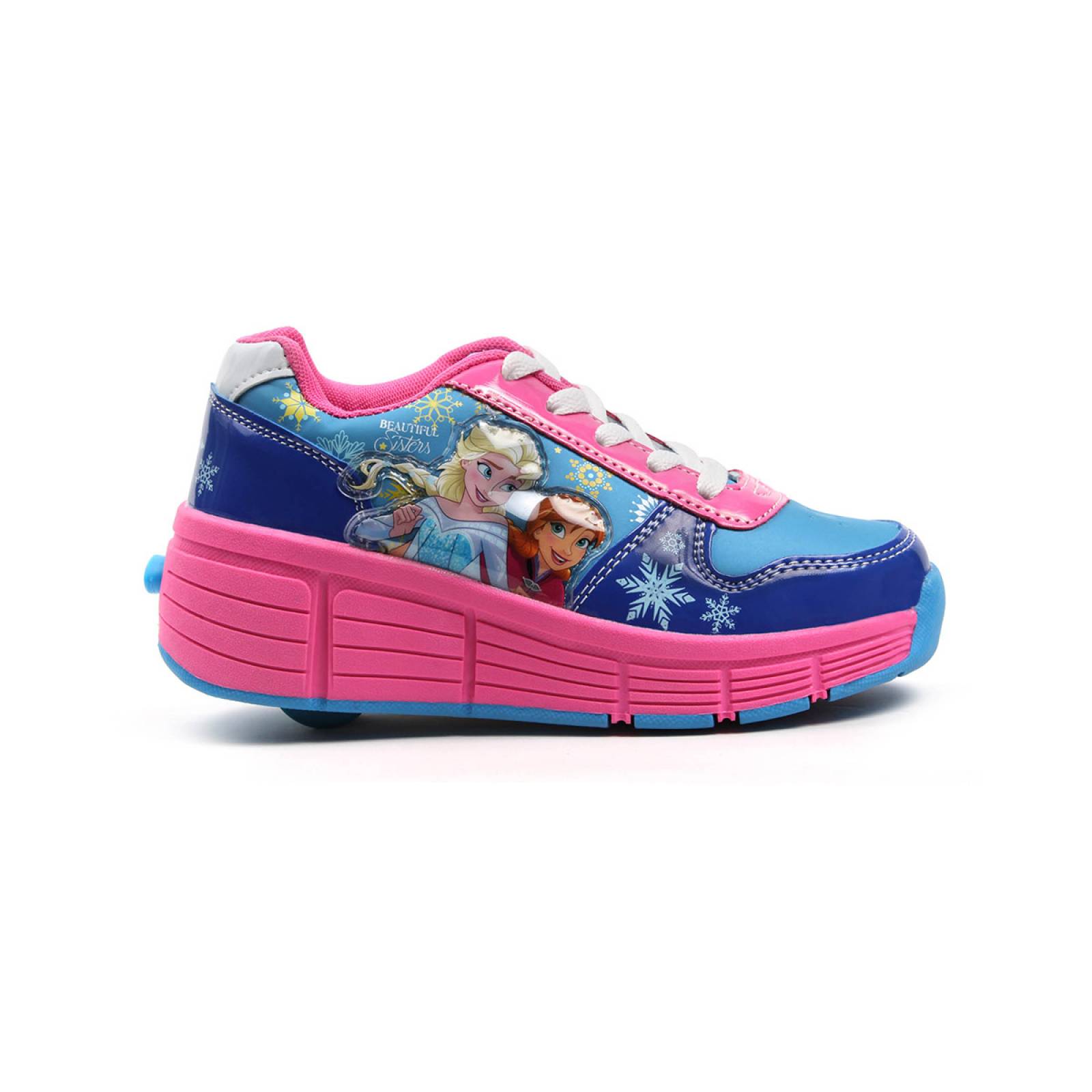 Tenis con ruedas para niña Frozen DYA-62165 azul/rosa