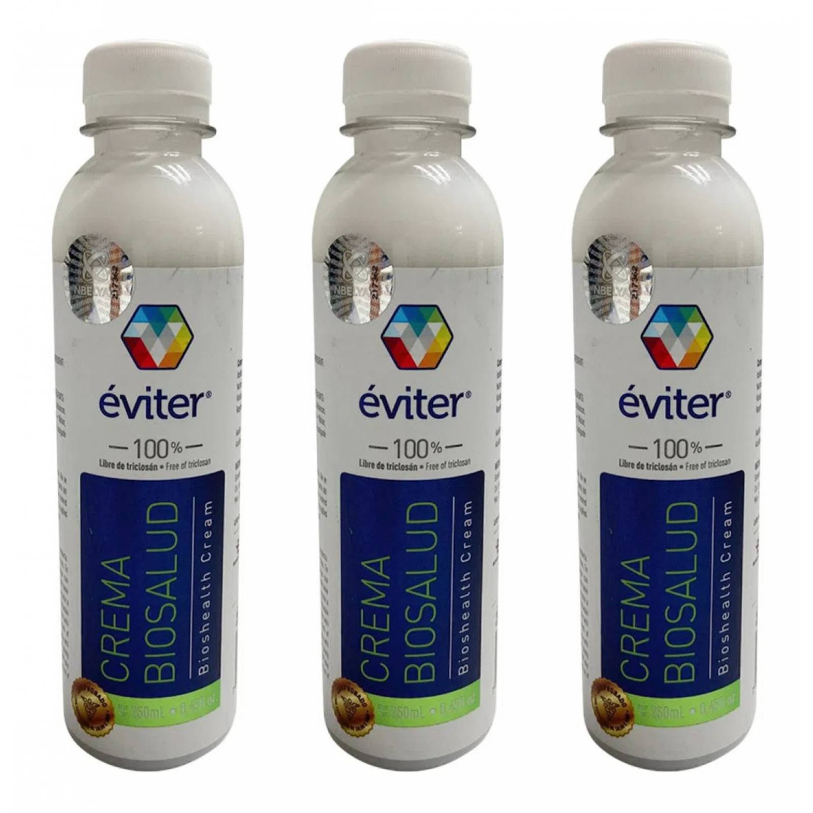 Crema Antiseptica Regeneradora 3 Piezas Biosalud Eviter250ml