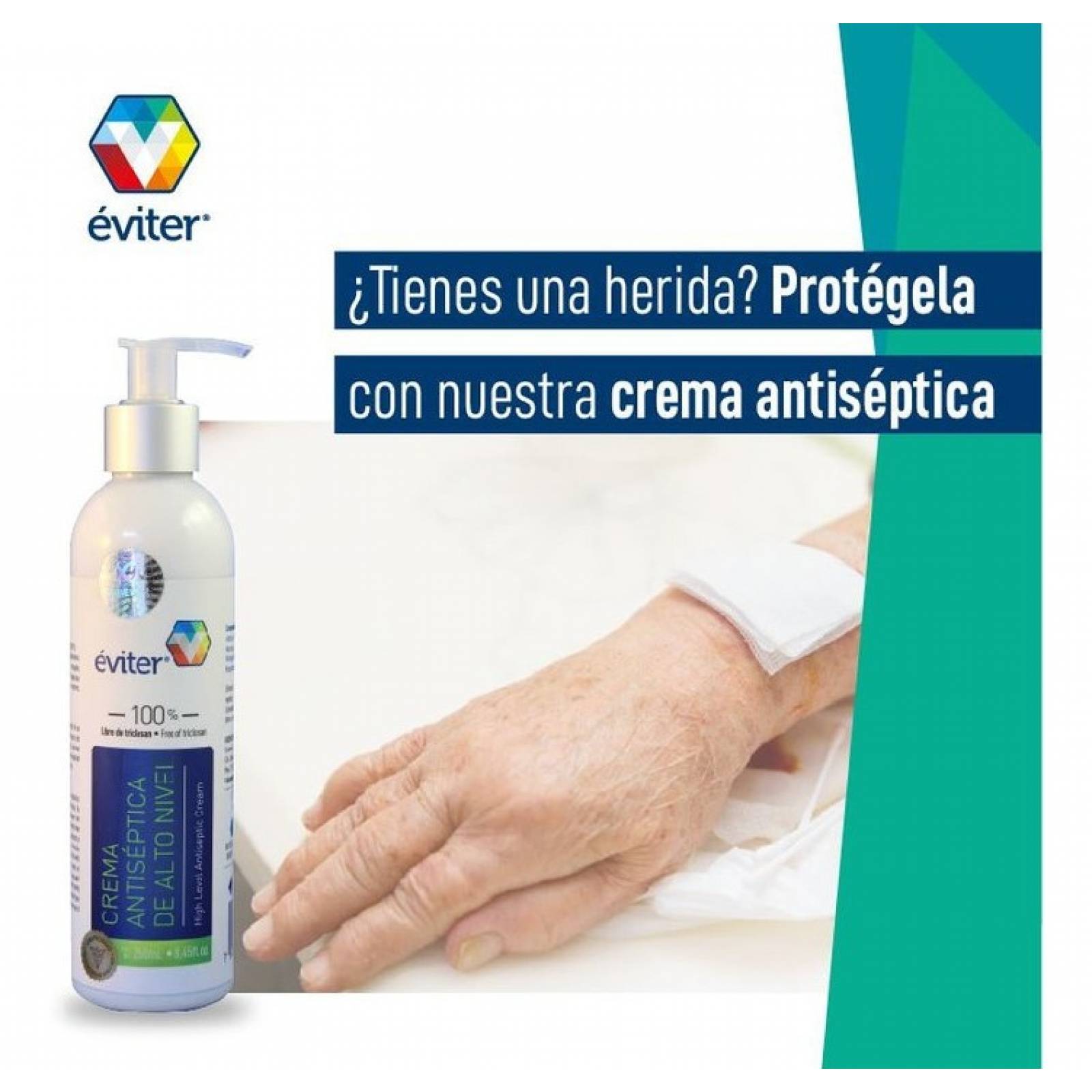 Crema Antiseptica Regeneradora 3 Piezas Biosalud Eviter250ml
