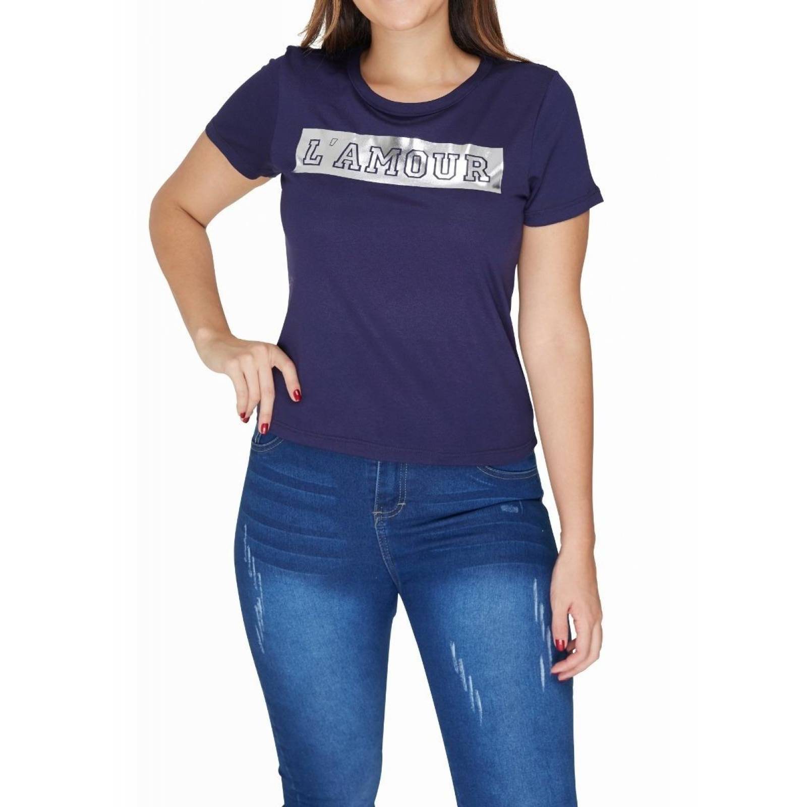 Playera De Mujer American Wear Amour Moda Cool