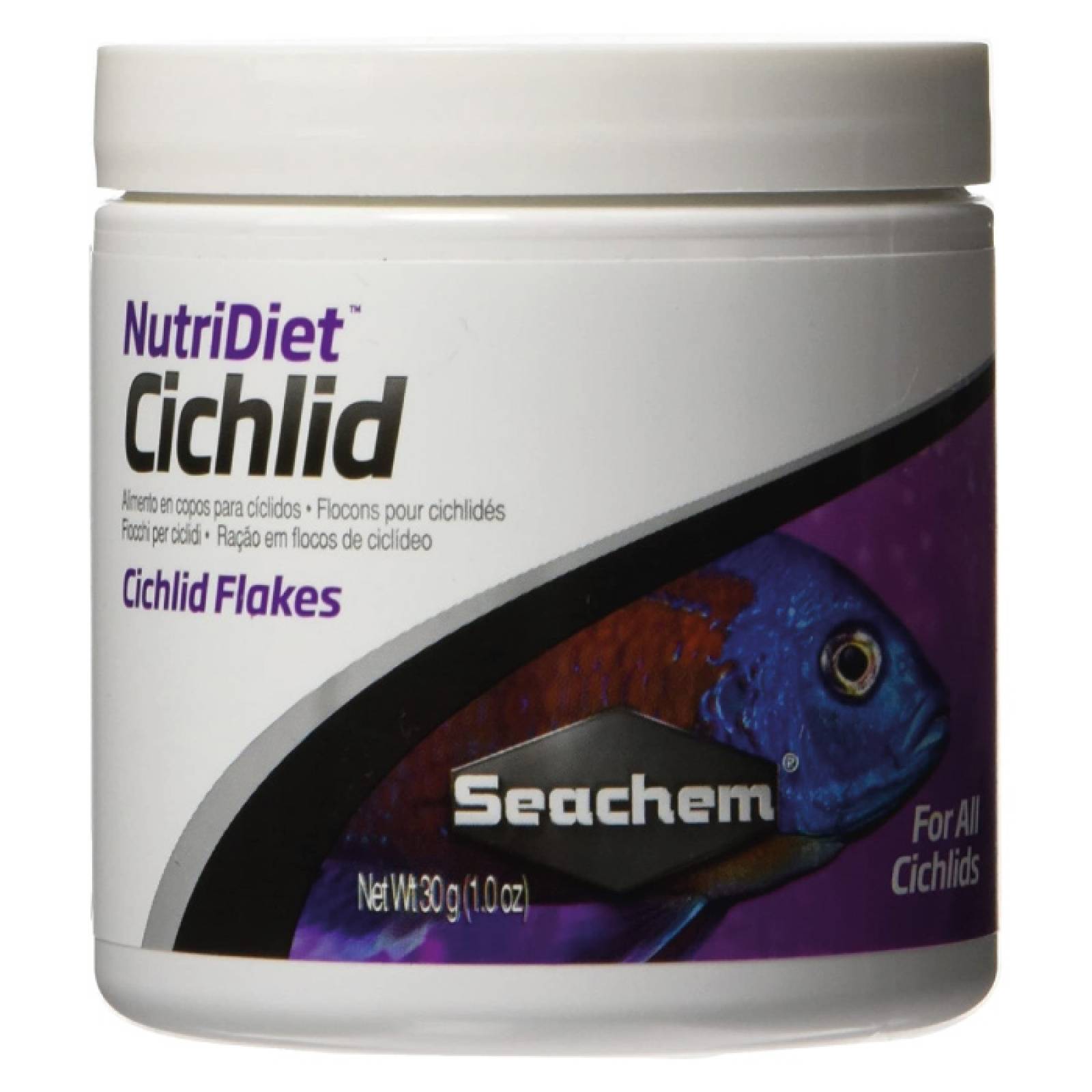 Seachem Nutridiet Cichlid Flakes Con Probióticos 30 gramos