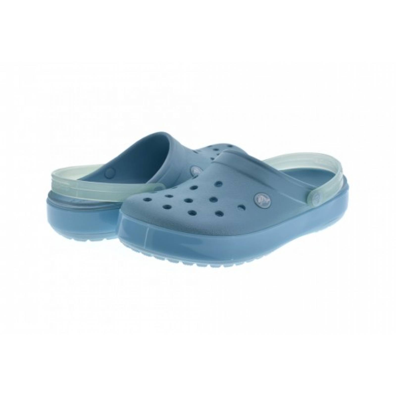 SANDALIA PLAYERA CROCS 205574 4O9 ICE BLUE CROCBAND ICE POOP CLOG 22