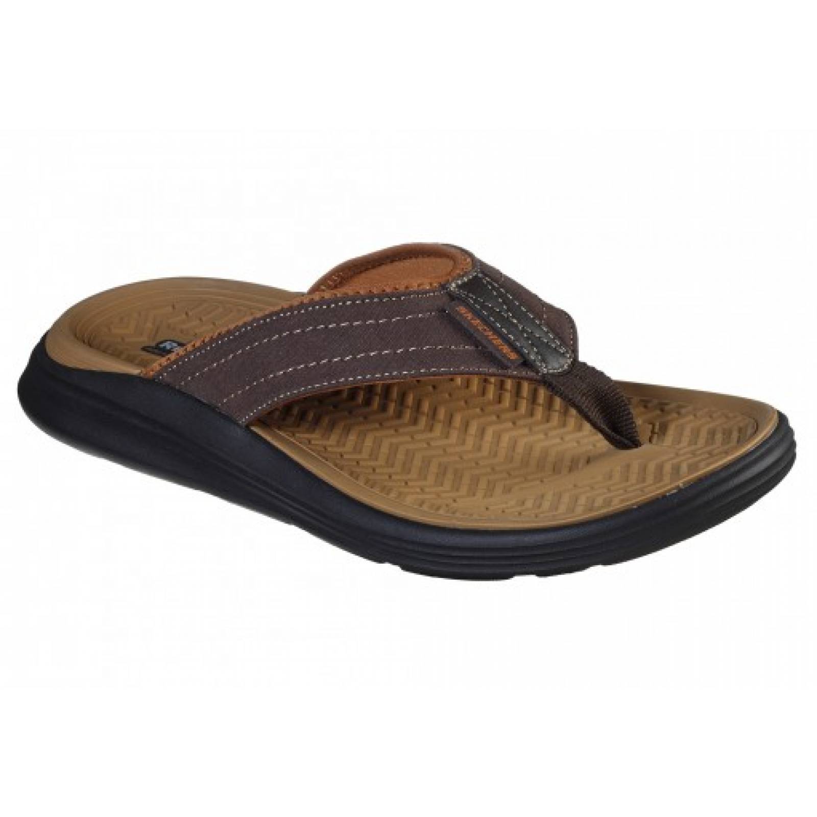 SANDALIAS SKECHERS 204071 CHOC CHOCOLATE RELAXED FIT USA M 25 30 CABALLEROS