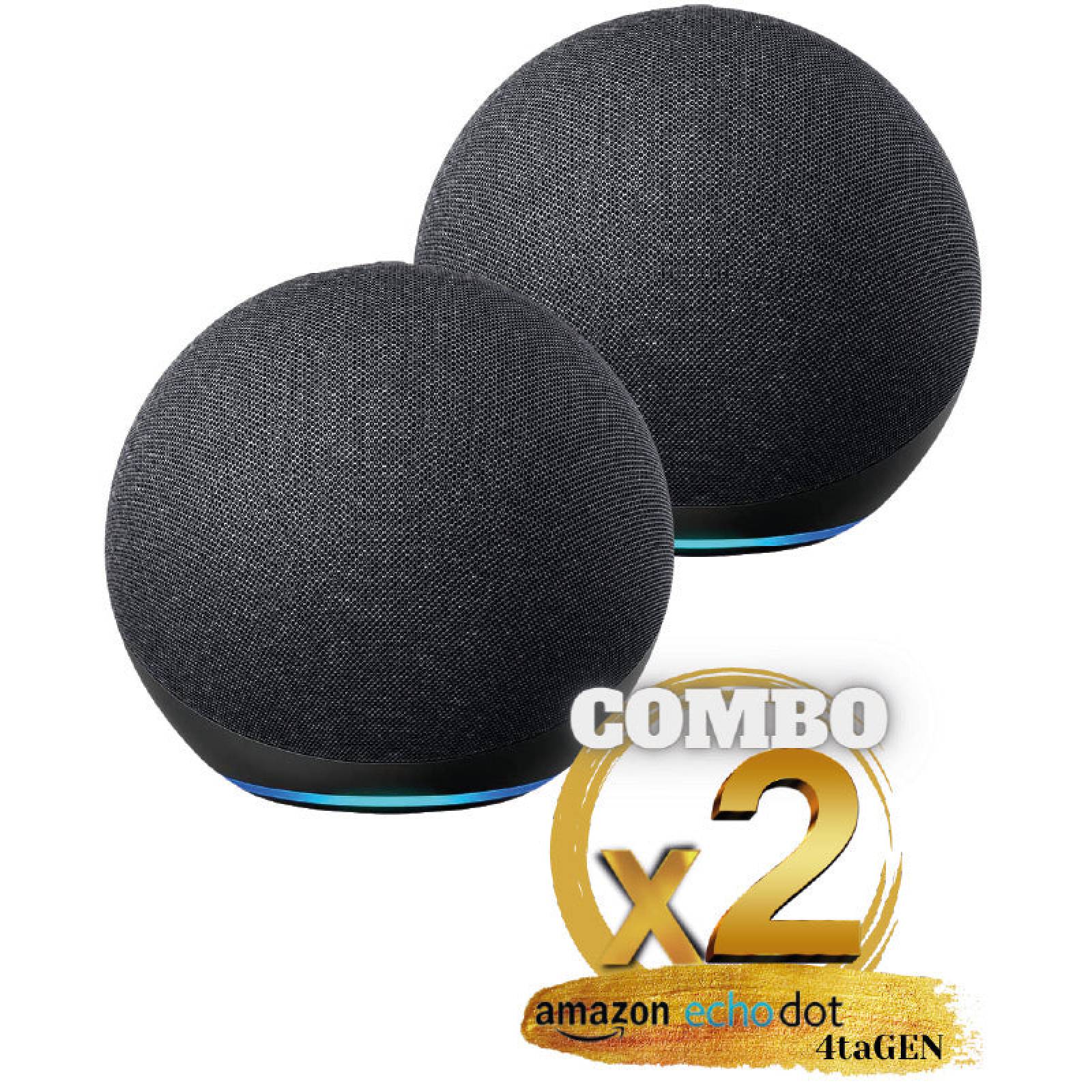 Combo 2 Bocinas Amazon Alexa Echo Dot 4ta Generacion Negra Bocina ...