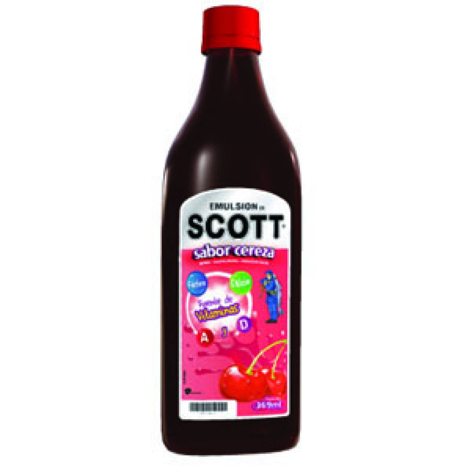 EMULSION DE SCOTT CEREZA 369 ML 1 FRASCO SOLUCION