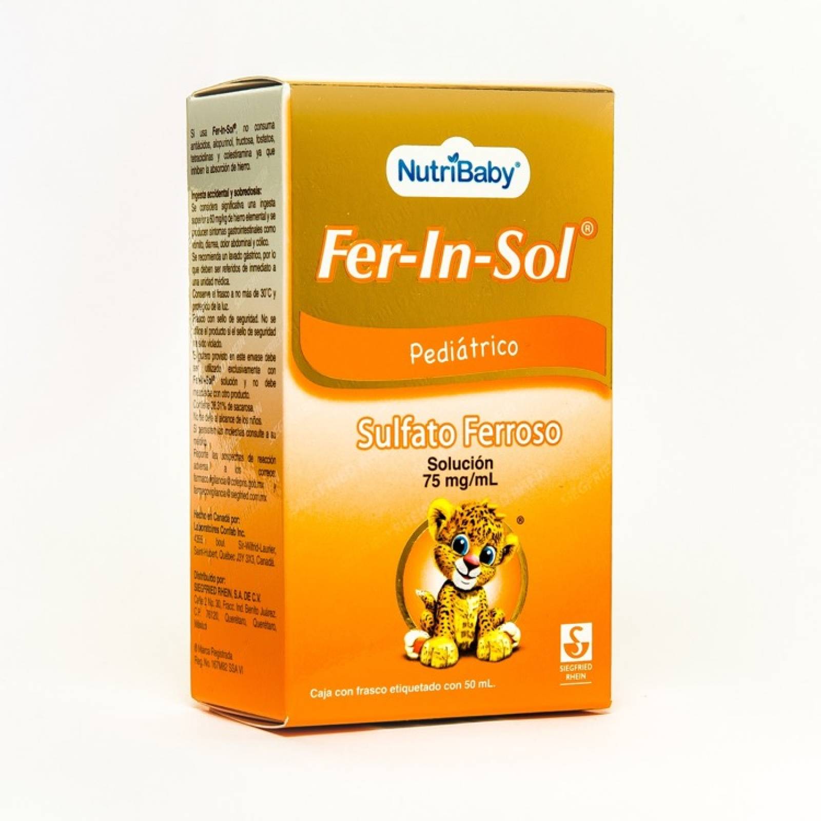 Fer-in-sol 75 Mg 1 Frasco Solucion 50 Ml