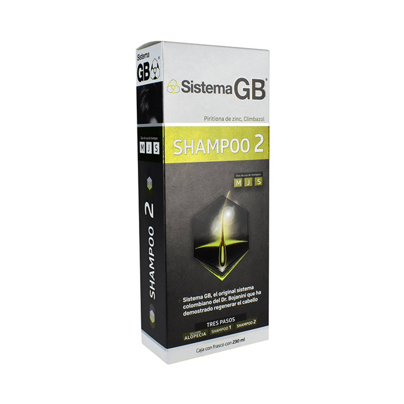 Shampoo Sistema Gb 2 Caida Cabello 230 Ml