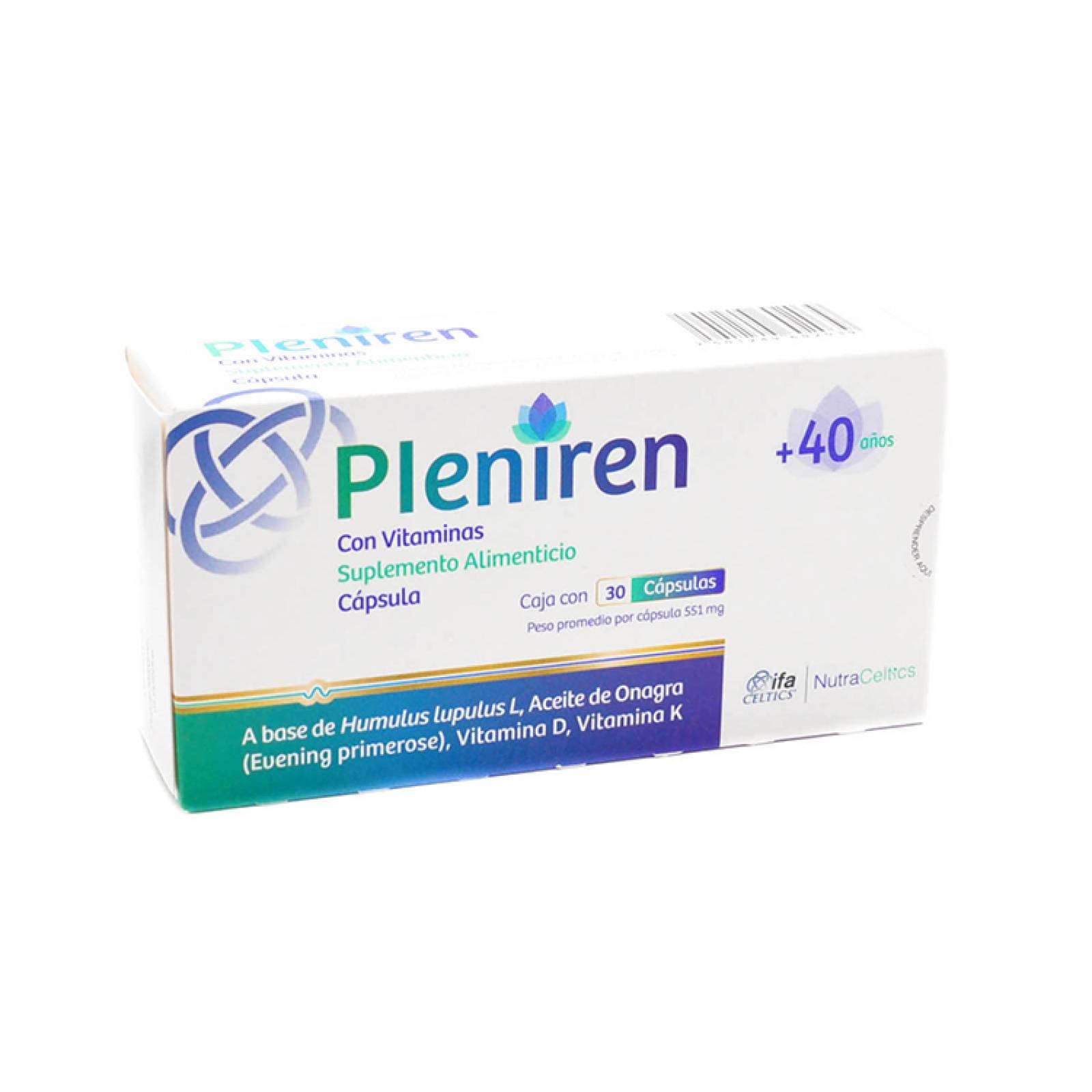 Pleniren 551 Mg Caja 30 Capsulas