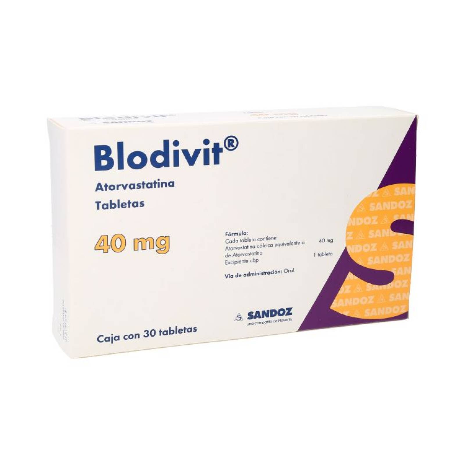 Blodivit 40 Mg Caja 30 Tabletas