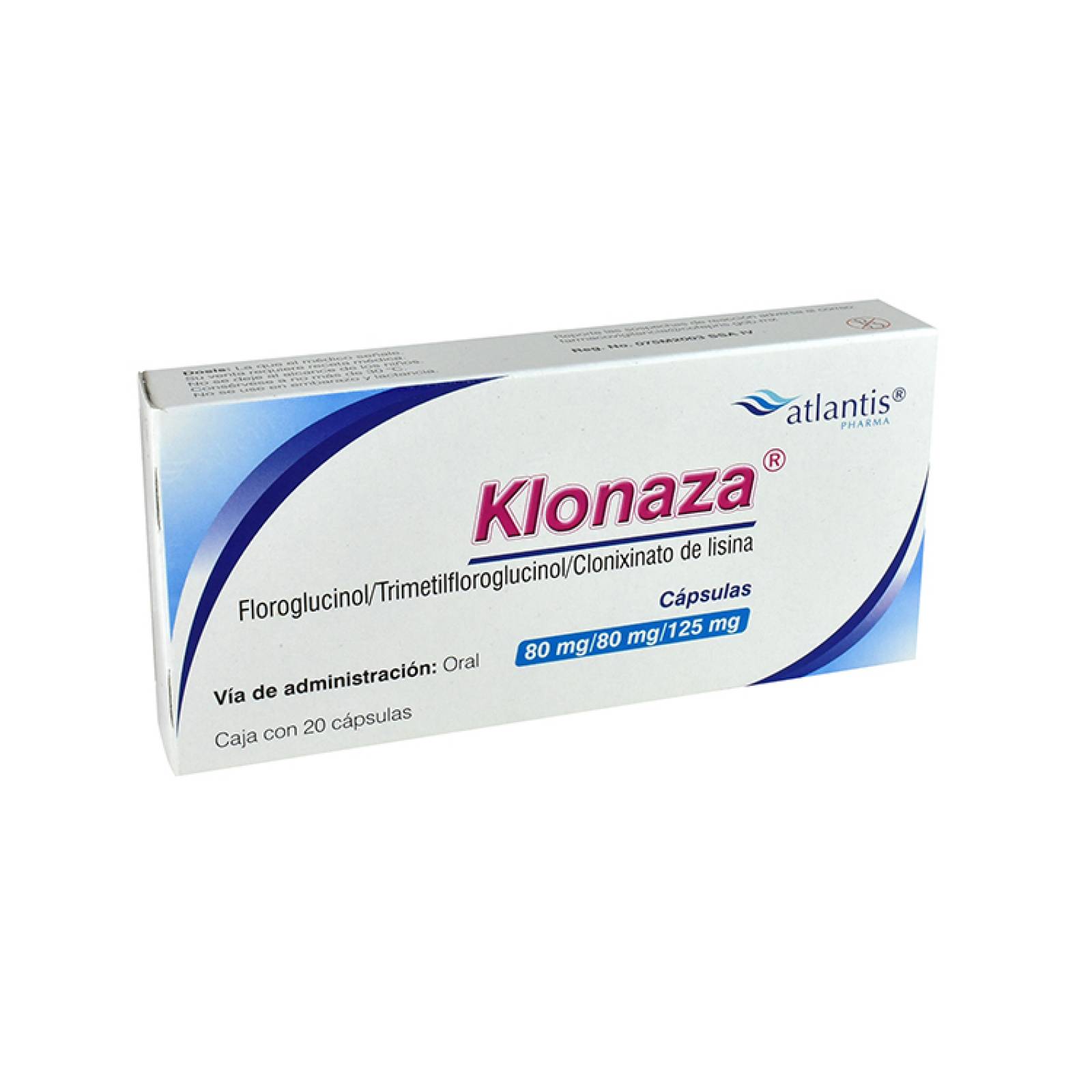 Klonaza 80 Mg Caja 20 Capsulas