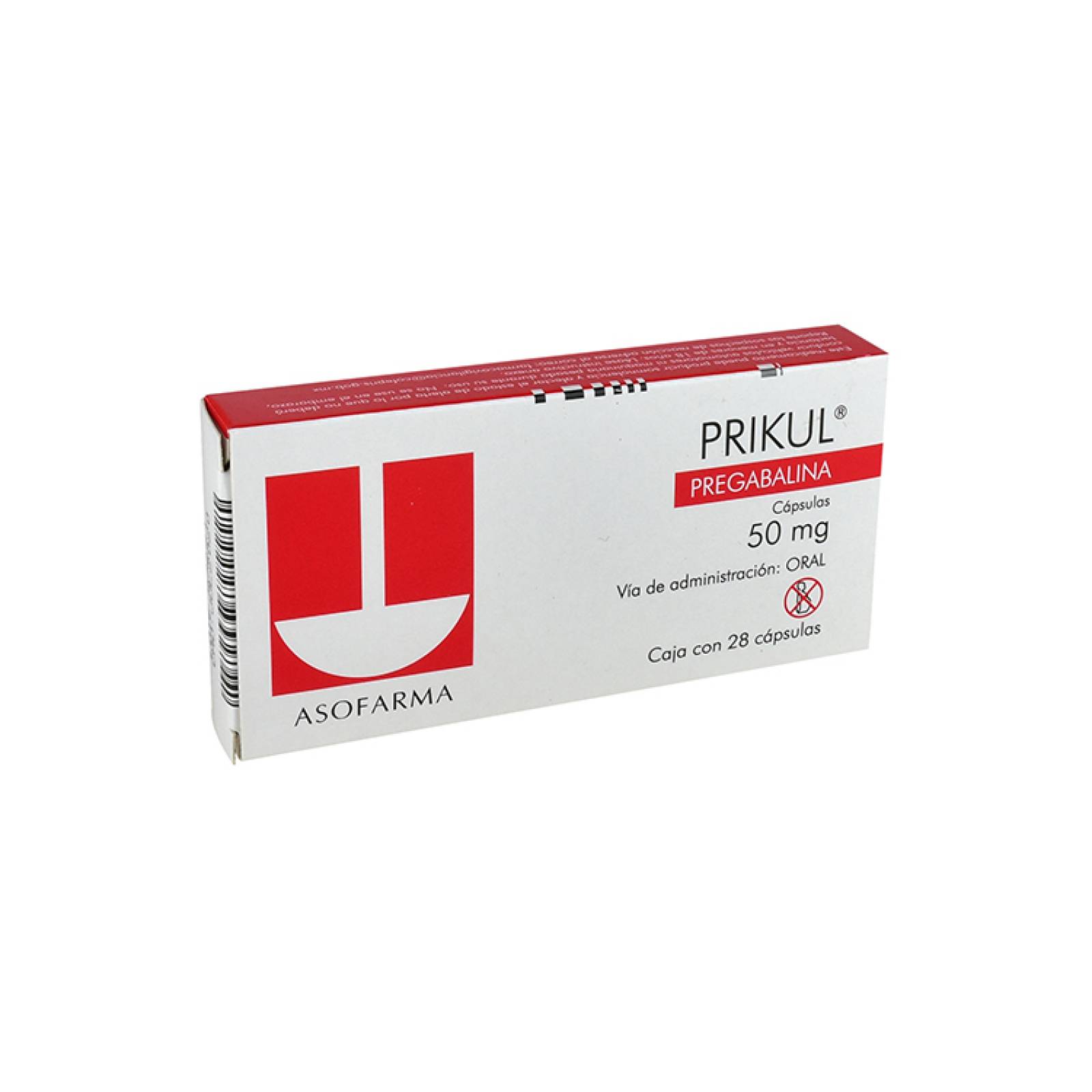 Prikul 50 Mg Caja 28 Capsulas