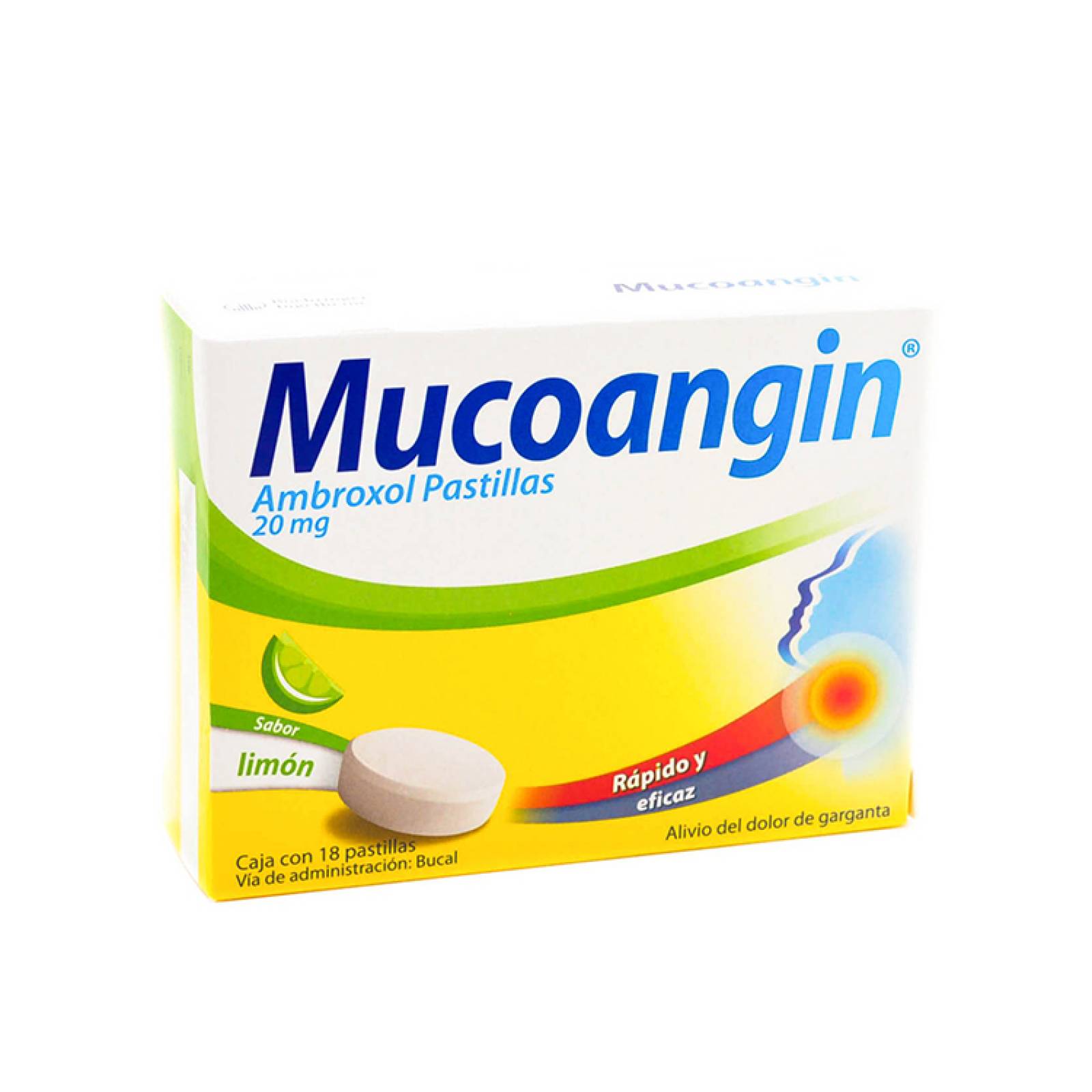 Mucoangin Limon 20mg Past C18