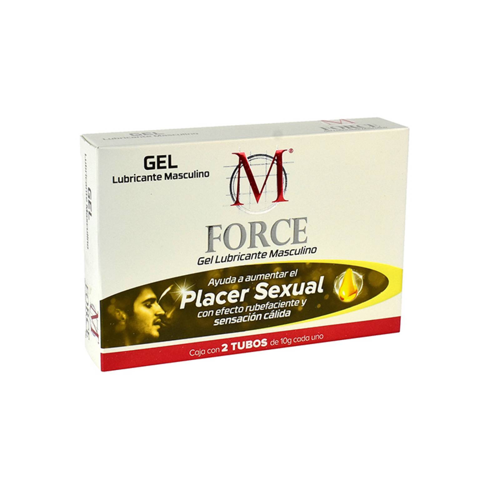 M Force Lubricante Masculino 2 Frascos Gel 10 Gr
