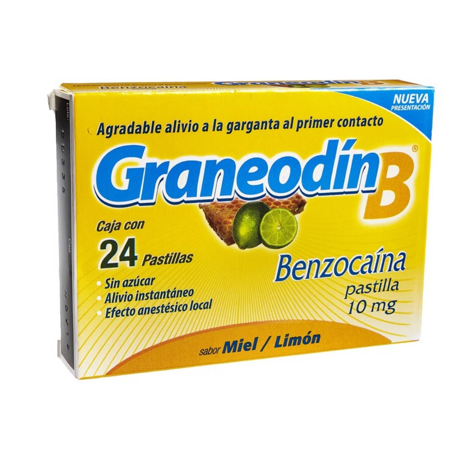 Graneodin B Miel-limon Caja 24 Pastillas