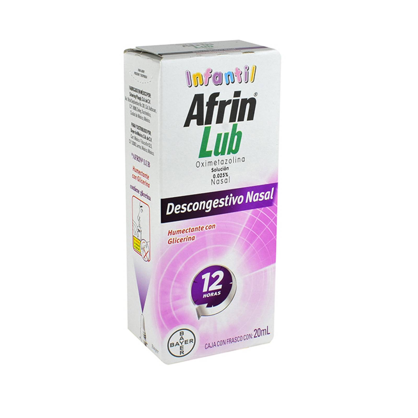 Afrin Lub Infantil 25 Mg 1 Frasco Spray 20 Ml
