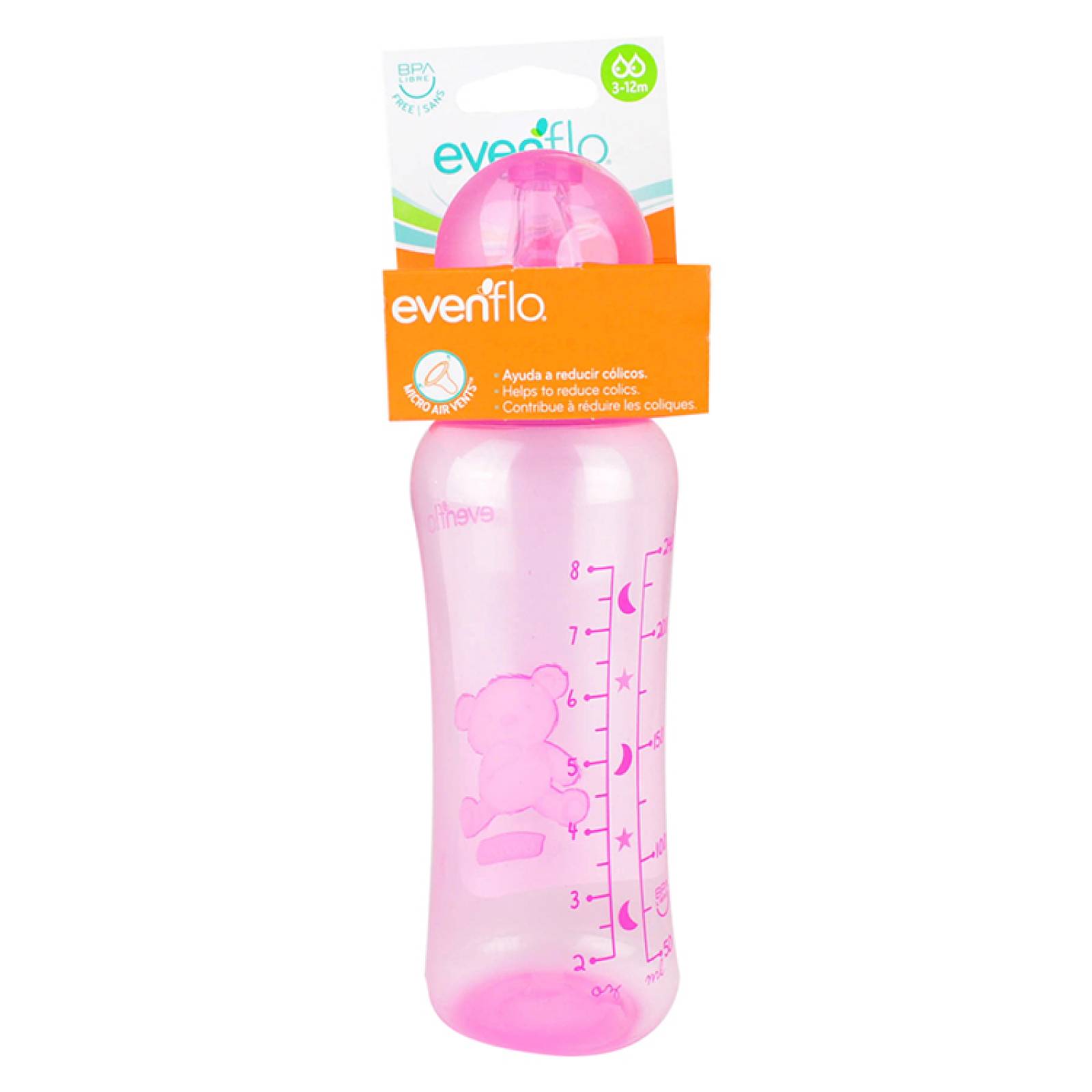 Evenflo Colores 8 Onzas 1 Botella 240 Ml