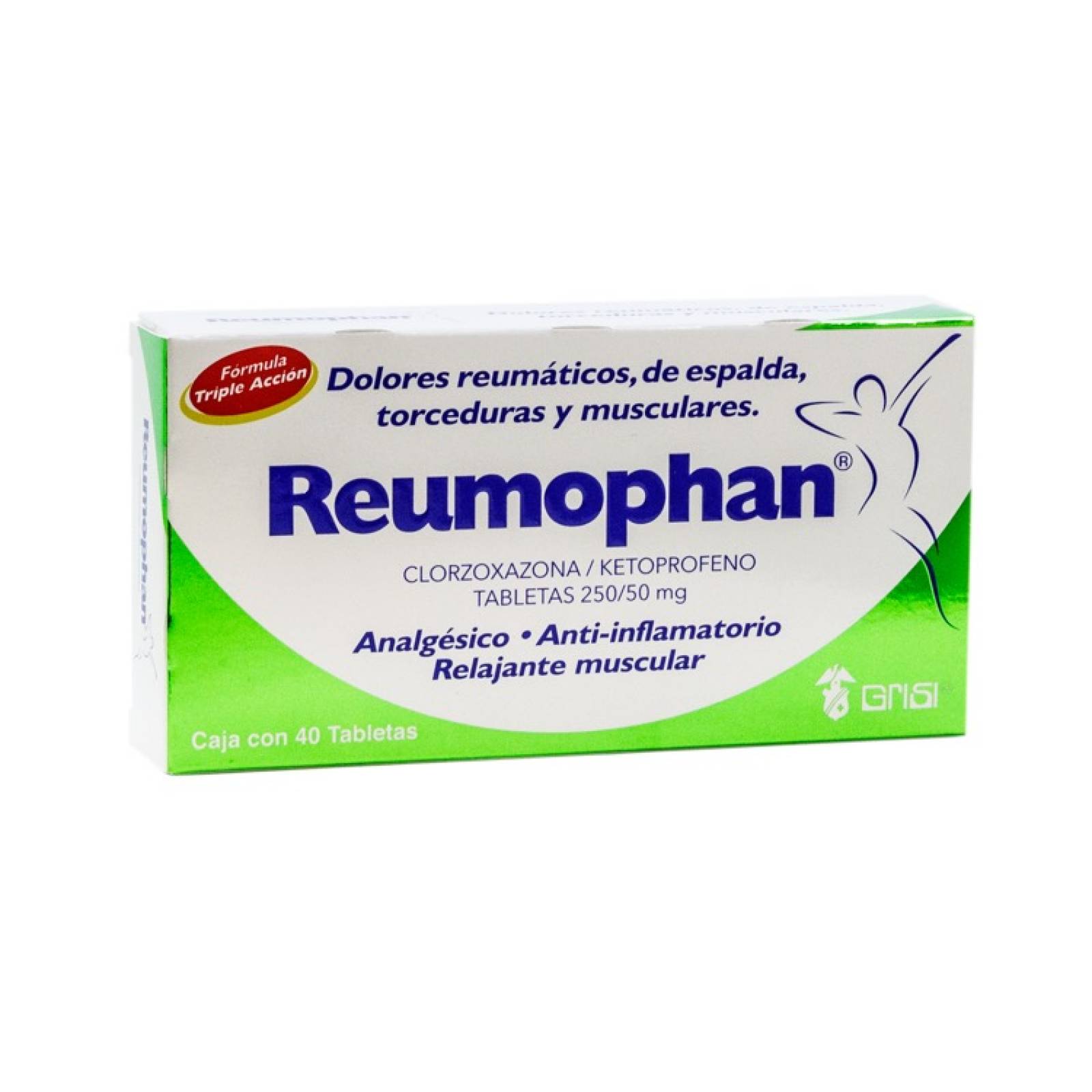 Reumophan 250/50 Mg Caja 40 Tabletas