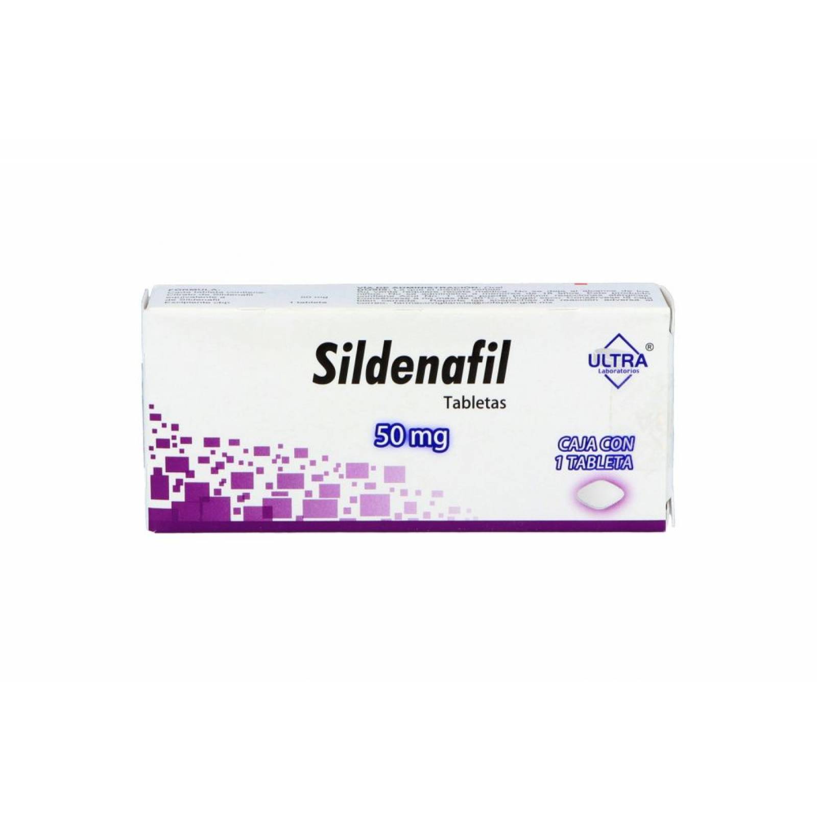 Sildenafil Genérico 50 Mg Pack Con 4 Tabletas