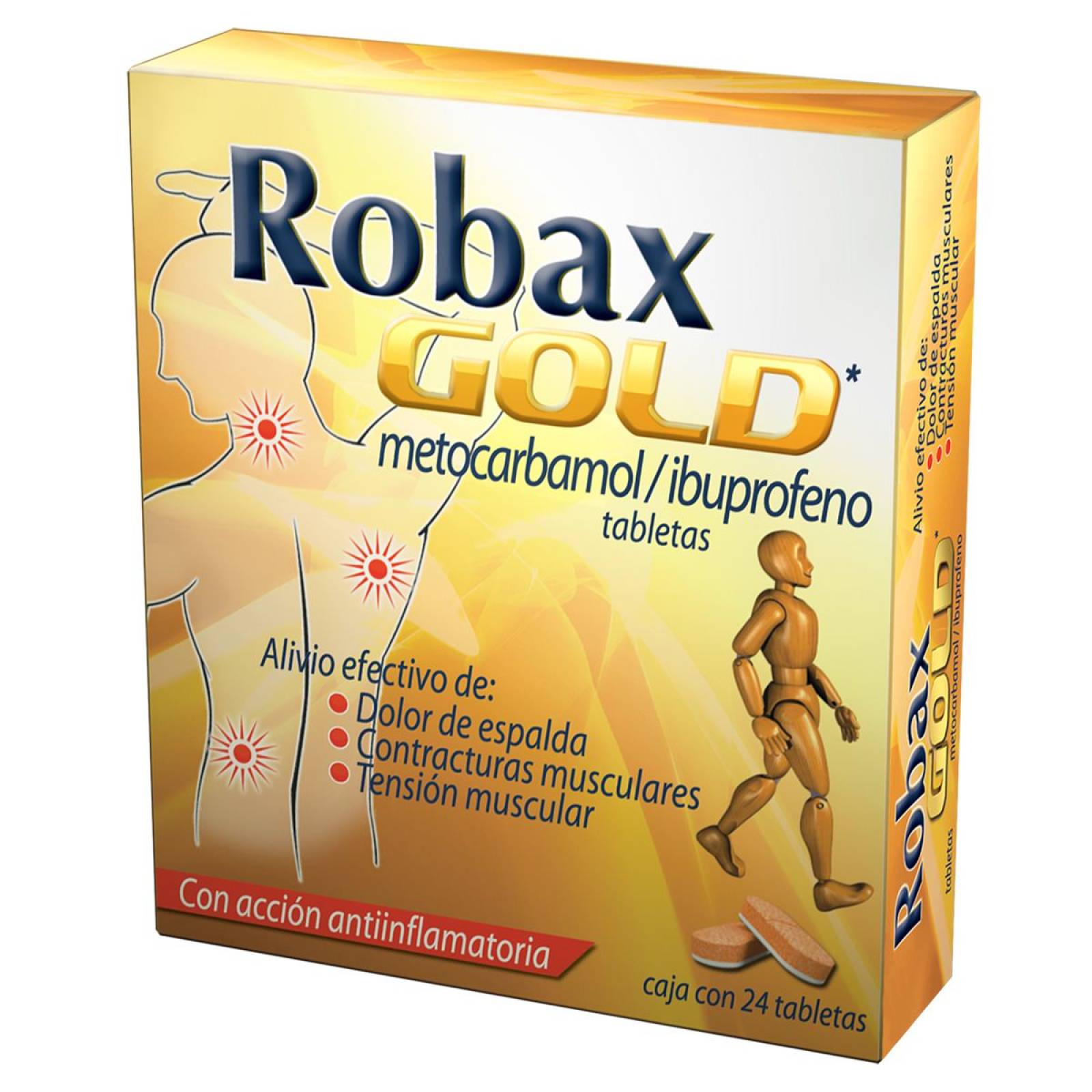 ROBAX GOLD 500/200 MG C/24 TAB