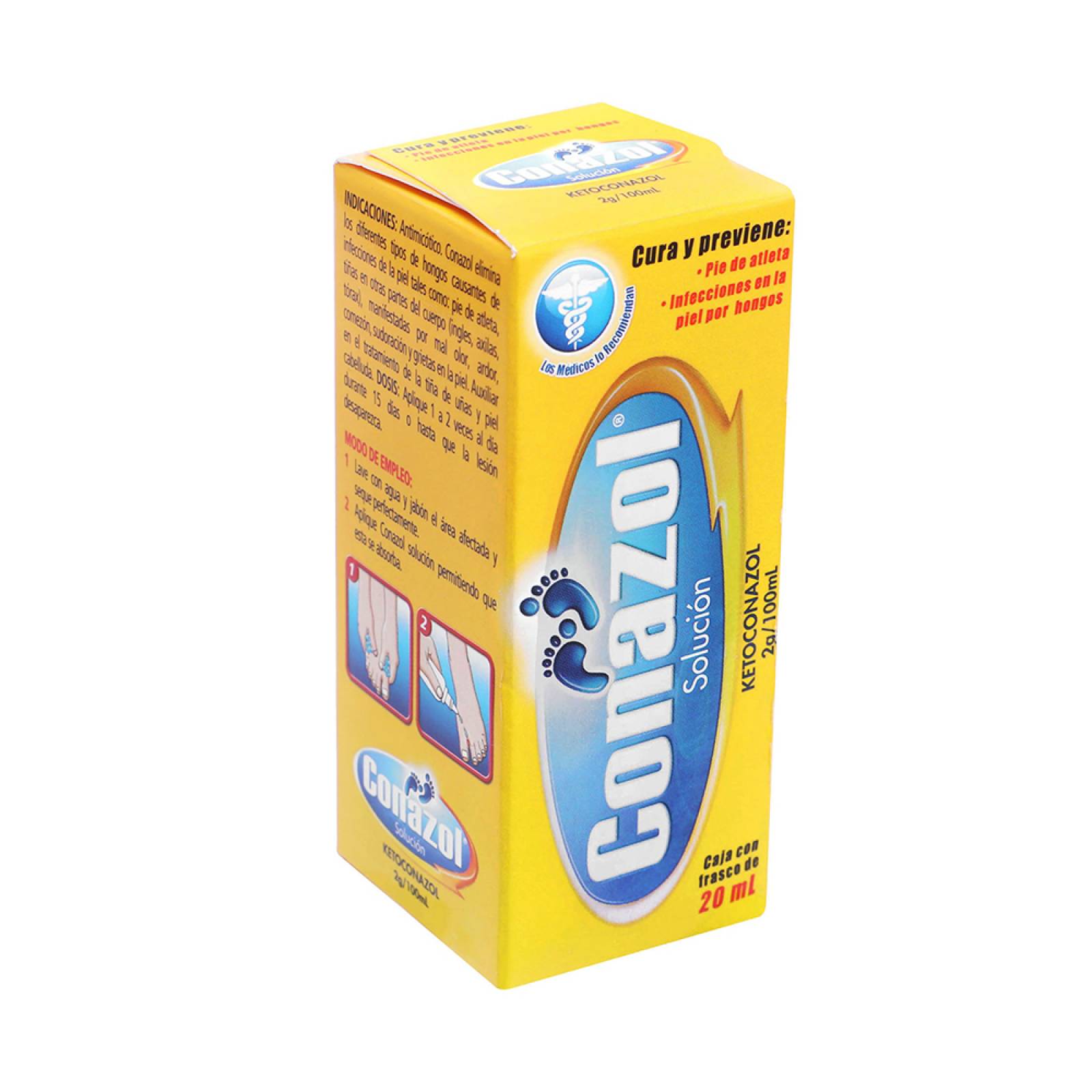 CONAZOL 2 GR 1 FRASCO SOLUCION 20 ML