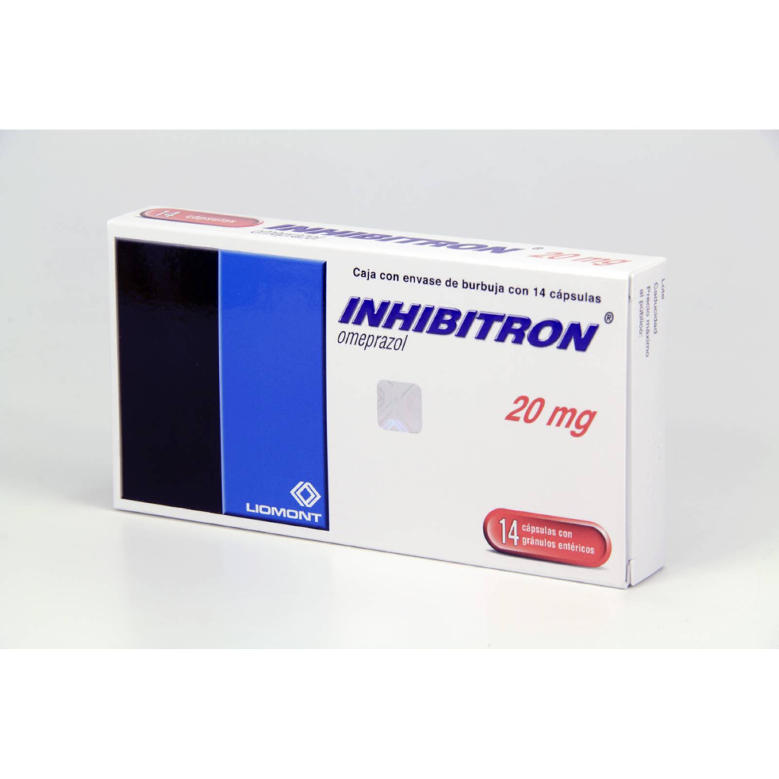 INHIBITRON 20MG CAJA CON 14 CÁPSULAS