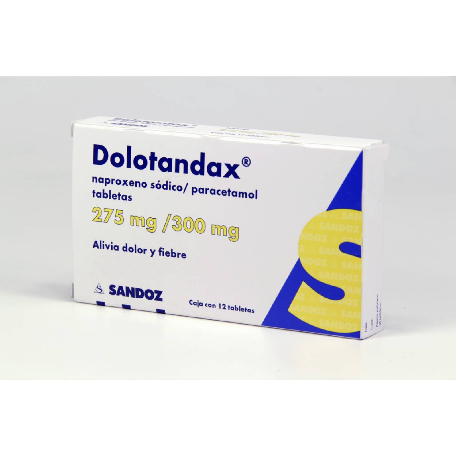 DOLOTANDAX 275MG CAJA CON 12 TABLETAS